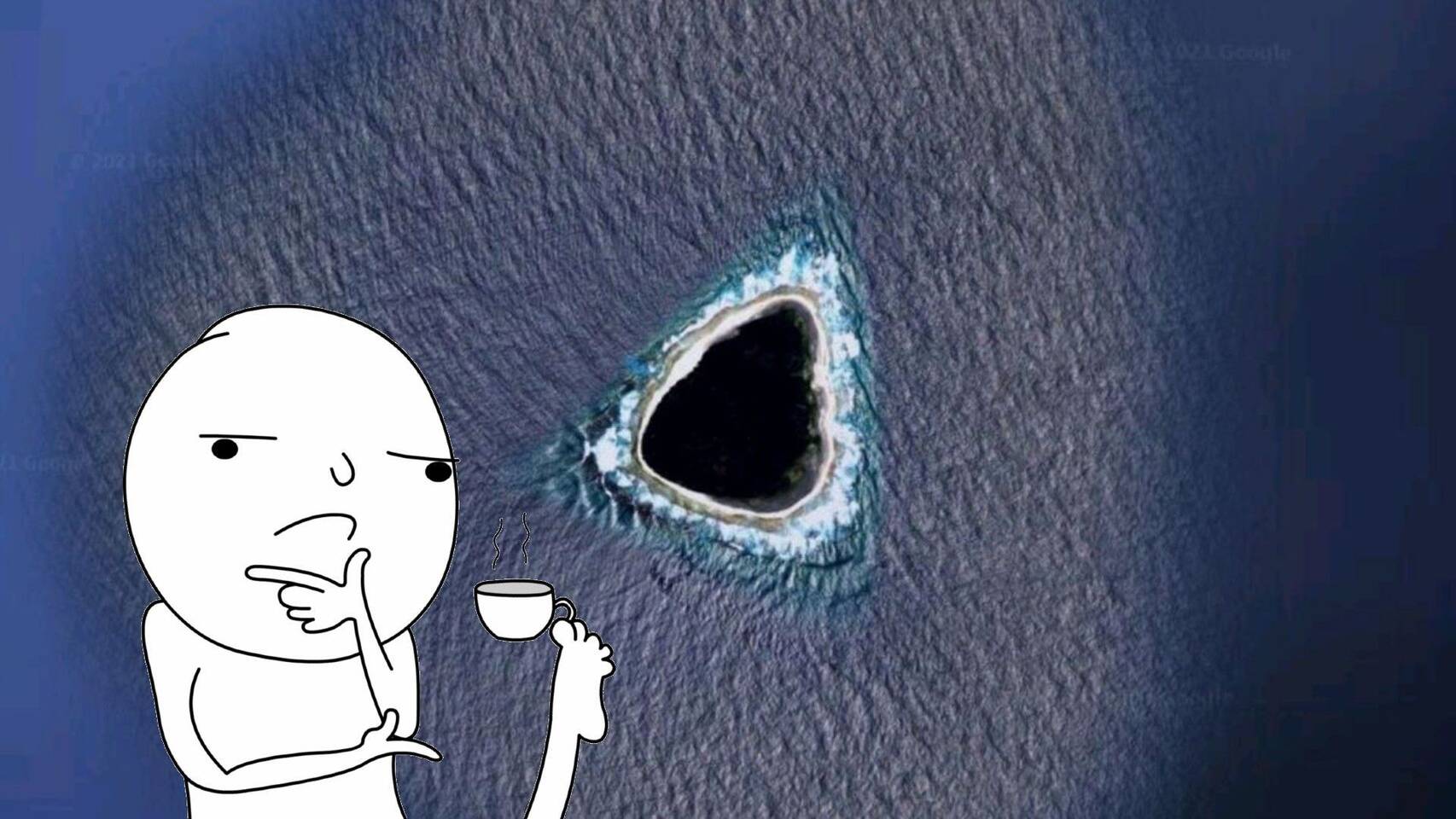 La isla hueca, el misterioso islote que ha aparecido en Google Maps ...