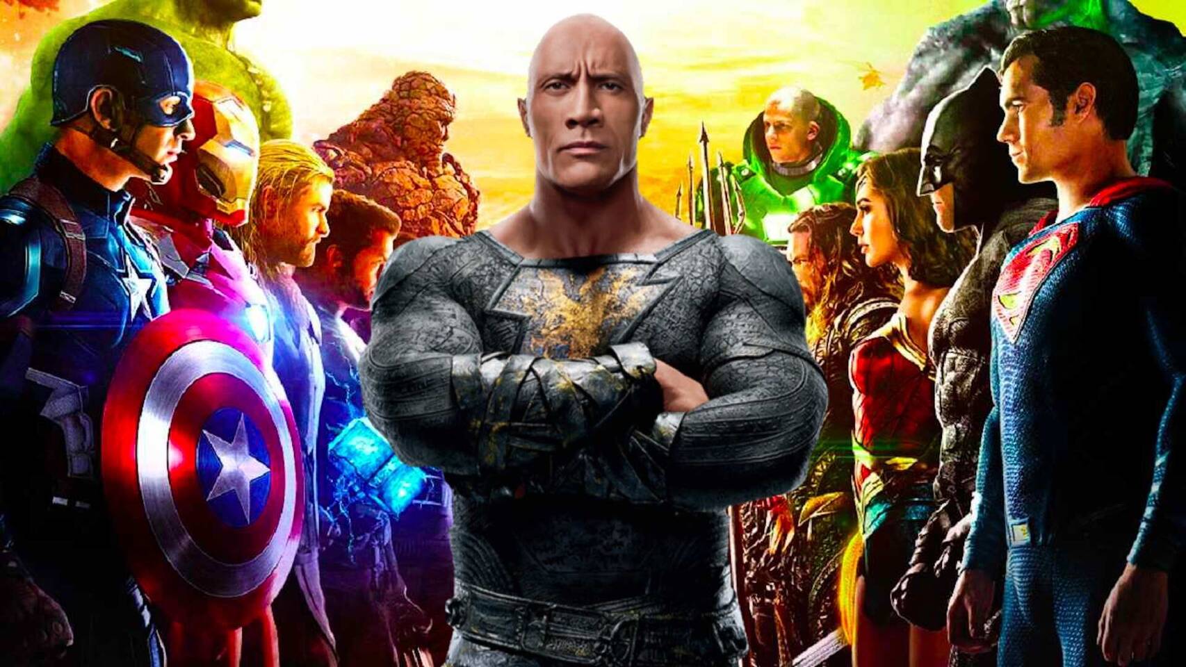Black Adam: Dwayne Johnson ve posible un gran crossover de Marvel y DC ...
