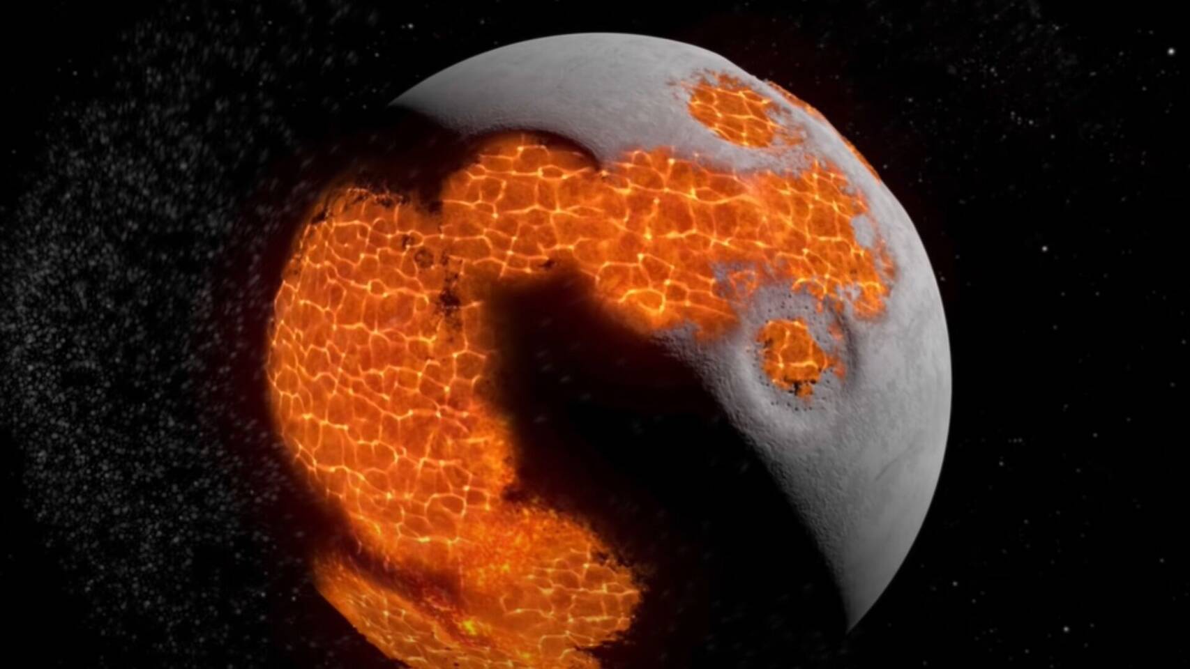 ¿Cómo era la Luna en sus orígenes? La NASA resume en dos minutos su ...