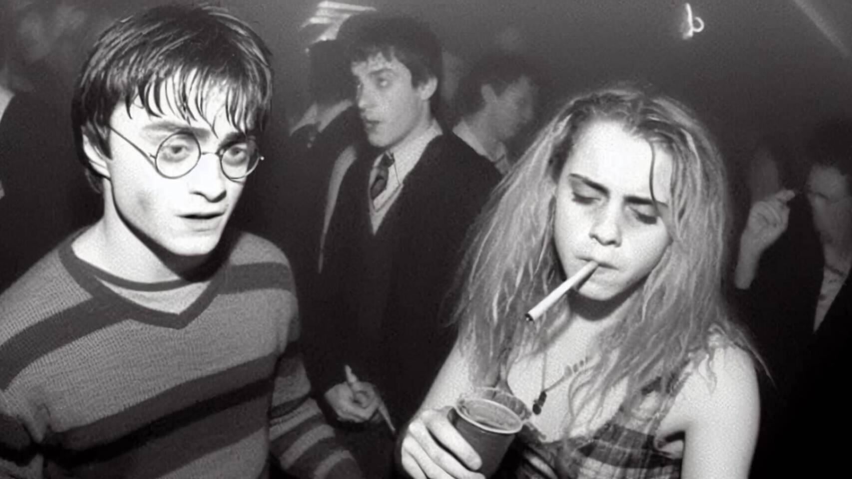 Así se verían Harry Potter y sus amigos en una loca rave según la IA ...