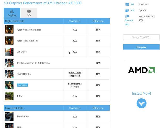 La AMD Radeon RX 5500 se deja ver en un primer benchmark - Vandal Ware