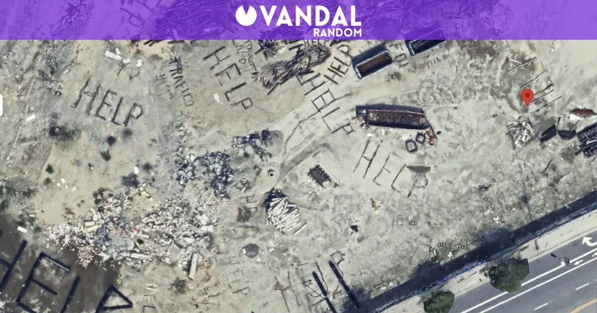 Unos extraños mensajes de ayuda vistos con Google Maps en Los Ángeles ...