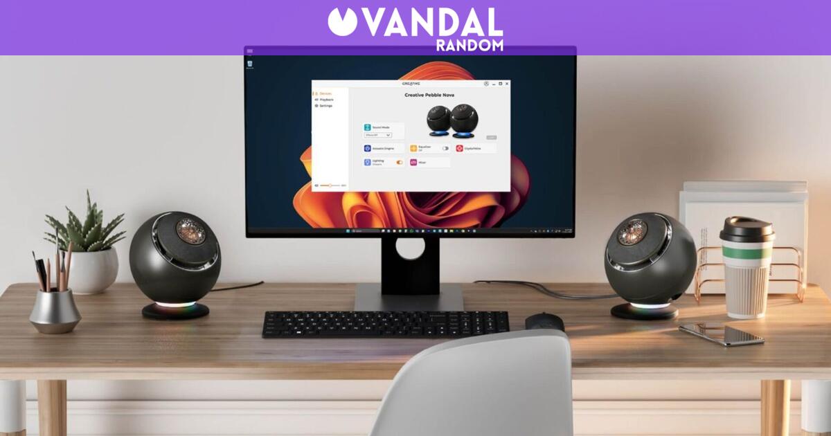 Creative pone drivers coaxiales de lujo en unos altavoces esféricos de ...