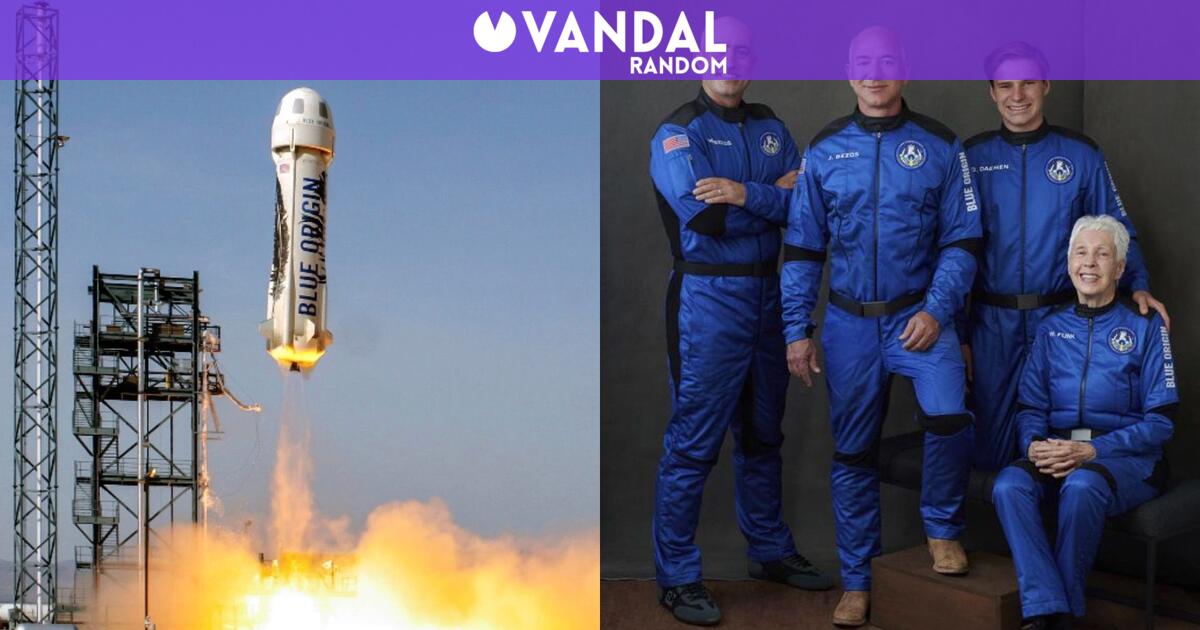 Jeff Bezos vuela al espacio con el primer cohete tripulado de Blue Origin - Vandal Random