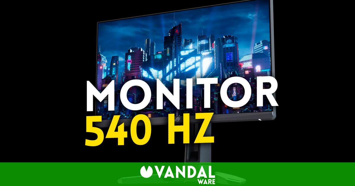 ASUS anuncia su primer monitor a 540 Hz, el Switf Pro PG248QP - Vandal Ware