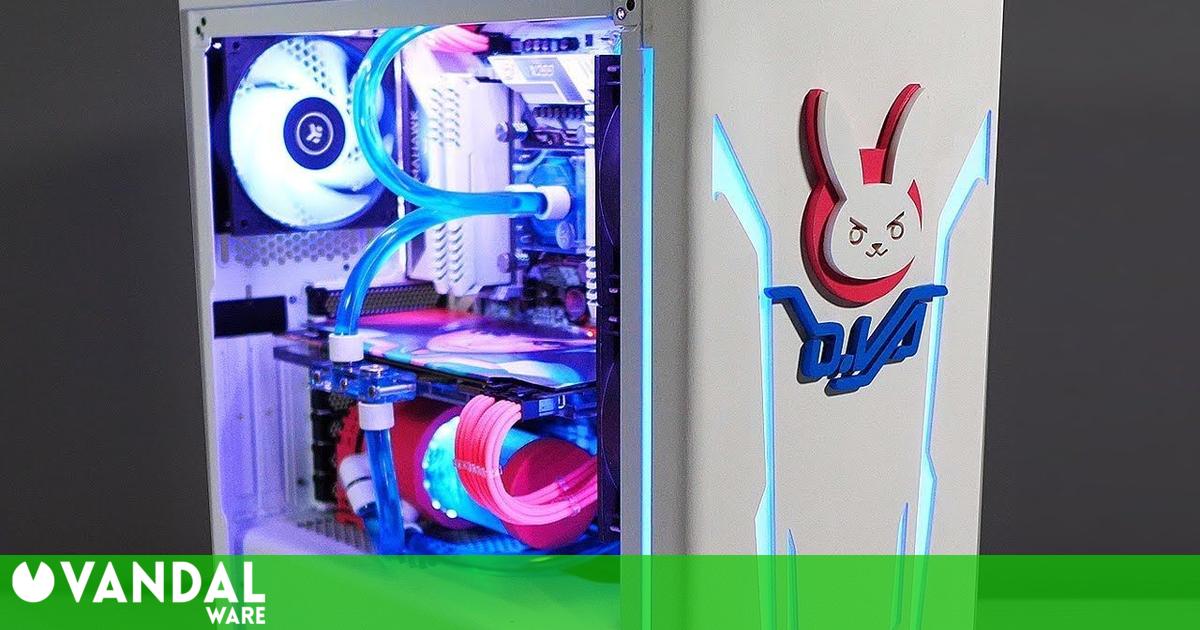 Montan un PC homenaje a D.Va de Overwatch - Vandal Ware