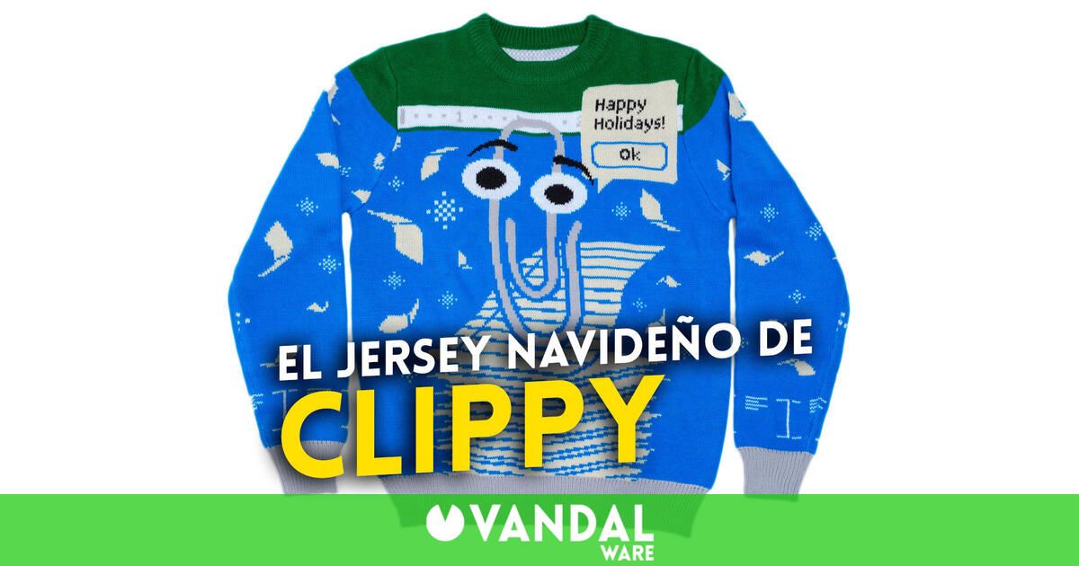 El emblemático Clippy protagoniza el habitual jersey navideño de ...