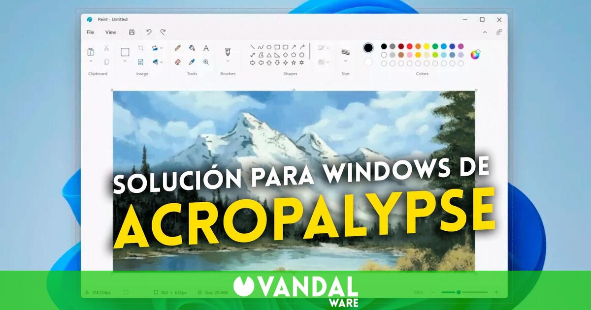 Microsoft arregla aCropalypse, el error con la herramienta de recortes ... Microsoft arregla aCropalypse, el error con la herramienta de recortes ...