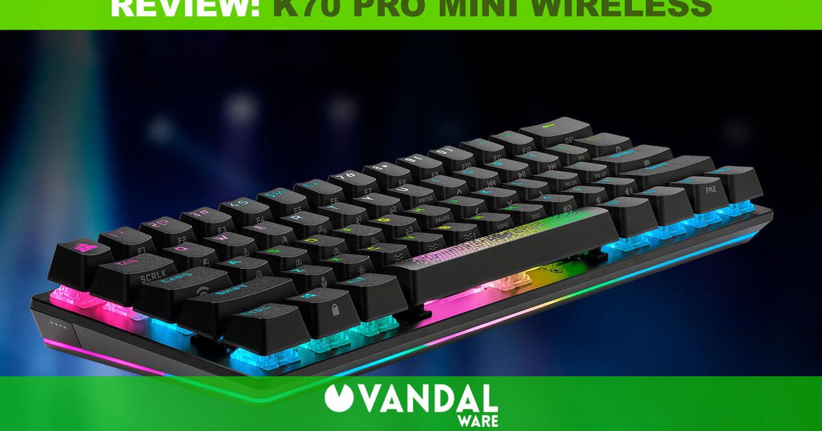 Review the K70 PRO Mini Wireless, a high-end, small-sized keyboard ...