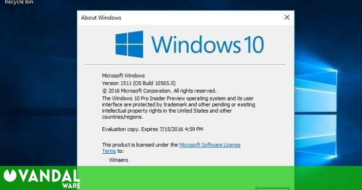 Hora de actualizar: La versión 1511 de Windows 10 se queda hoy sin ...